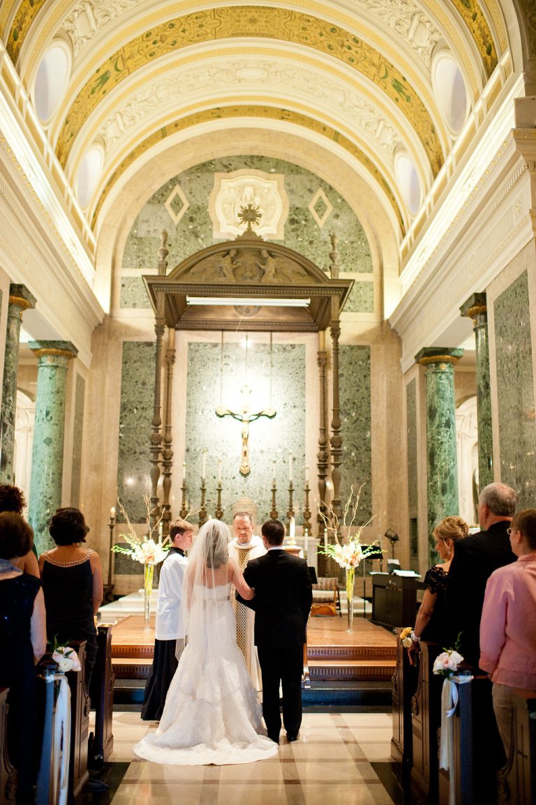 Strathmore Mansion wedding celebration and chapel ceremony