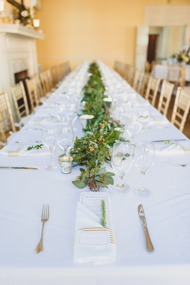 wedding reception head tables