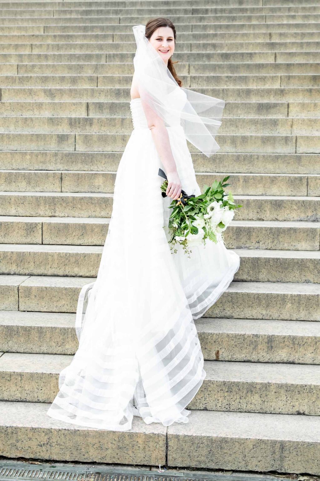 Chic Decatur House Spring Wedding with Black and White Details - Bellwether Events